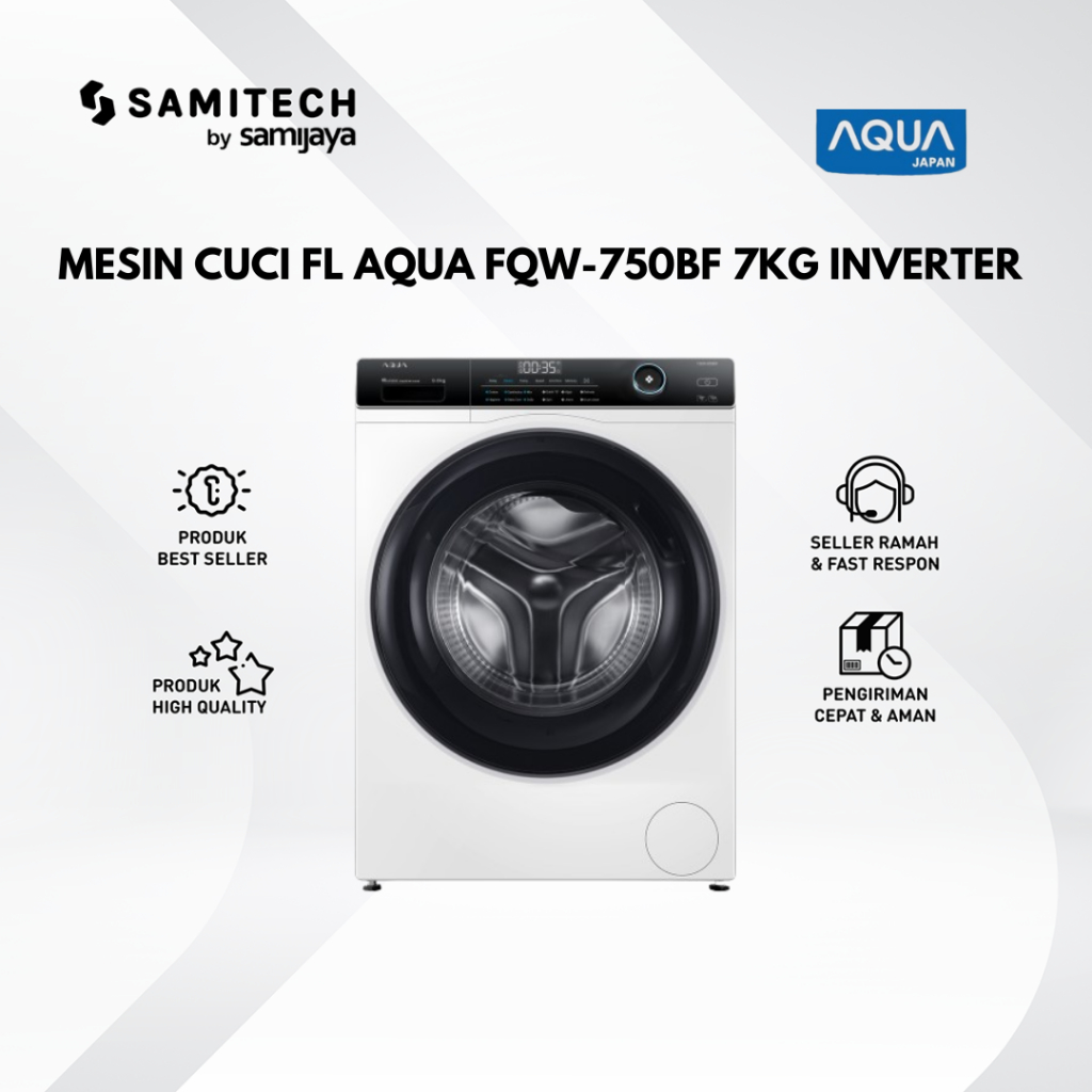 Jual MESIN CUCI FL AQUA FQW-720BF FQW 720BF 7KG INVERTER | Shopee Indonesia