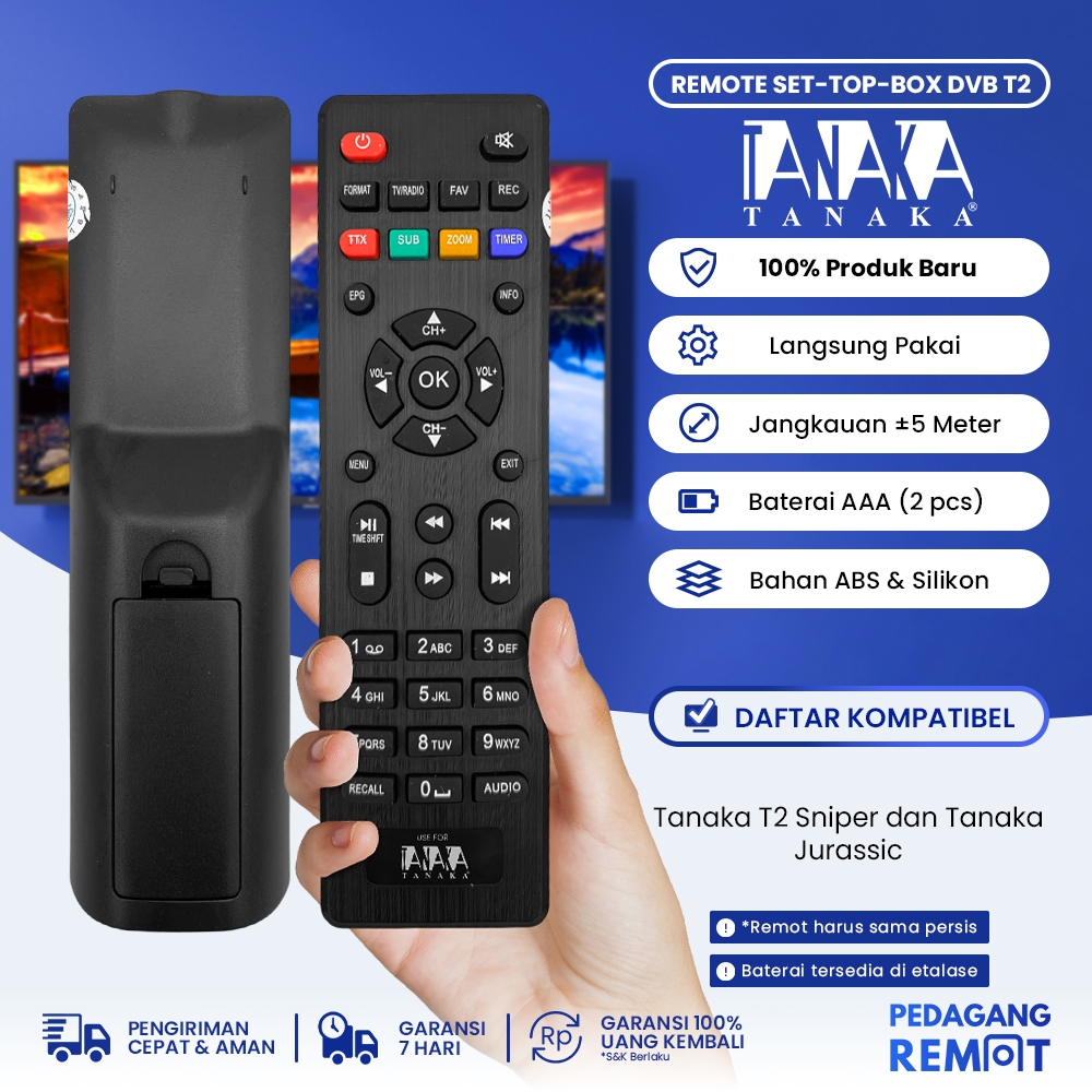 Jual Remot Remote STB Parabola Tanaka Sniper DVB-T2 / Remote Set Top ... Jual Remot Remote STB Parabola Tanaka Sniper DVB-T2 / Remote Set Top ...