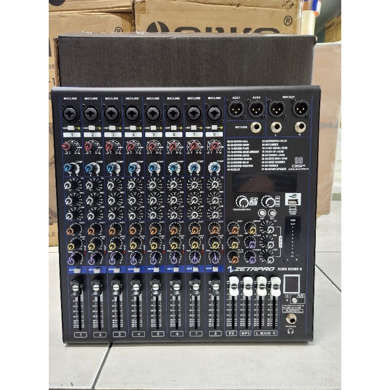 Jual MIXER ZETAPRO KINKONG8 KINGKONG 8 8CH ADA COMPRESSOR GARANSI 1 TAHUN ORIGINAL | Shopee ...
