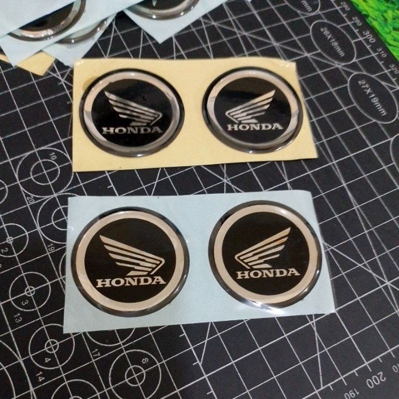 Jual stiker emblem Honda bulat timbul motor | Shopee Indonesia