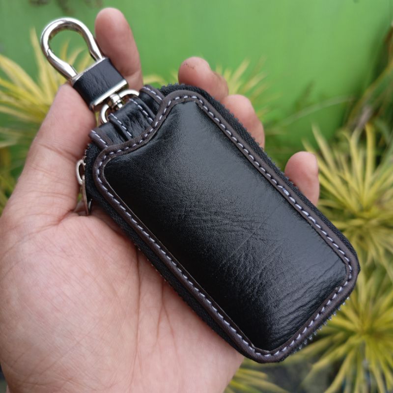 Jual Dompet kunci remote keyless mobil kulit asli model polos universal ...