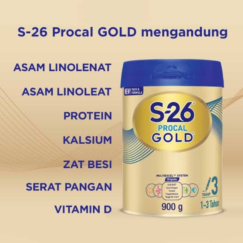 Jual S26 PROCAL GOLD TAHAP 3 900GR | Shopee Indonesia