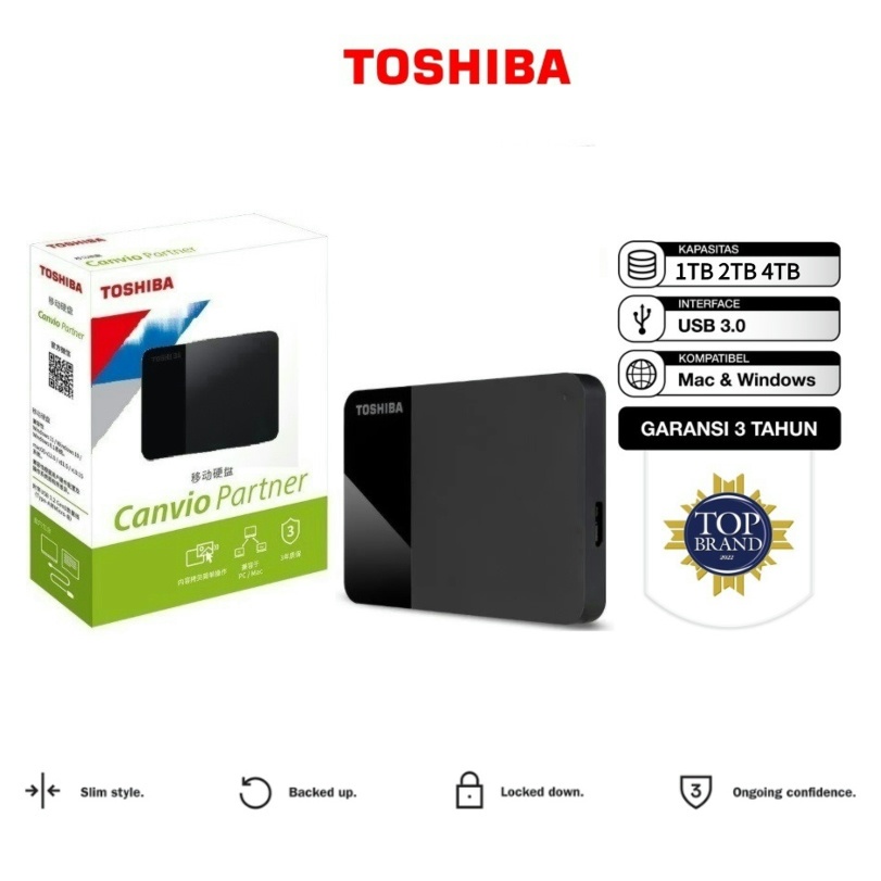 Jual TOSHIBA CANVIO READY HDD 500GB/1TB/2TB/4TB USB3.0 2.5" PORTABLE HARDISK / External hard ...
