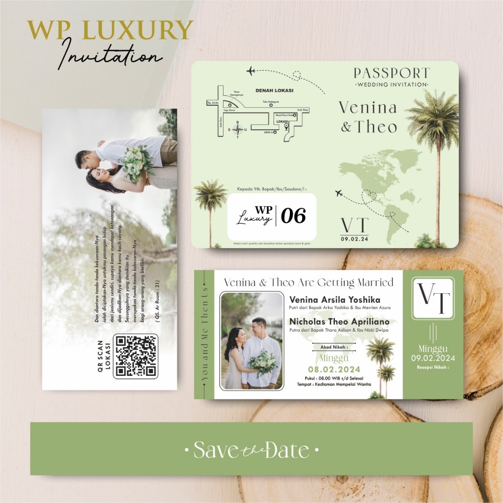 Jual UNDANGAN PERNIKAHAN AESTHETIC - UNDANGAN NIKAH WEDDING PASSPORT ...