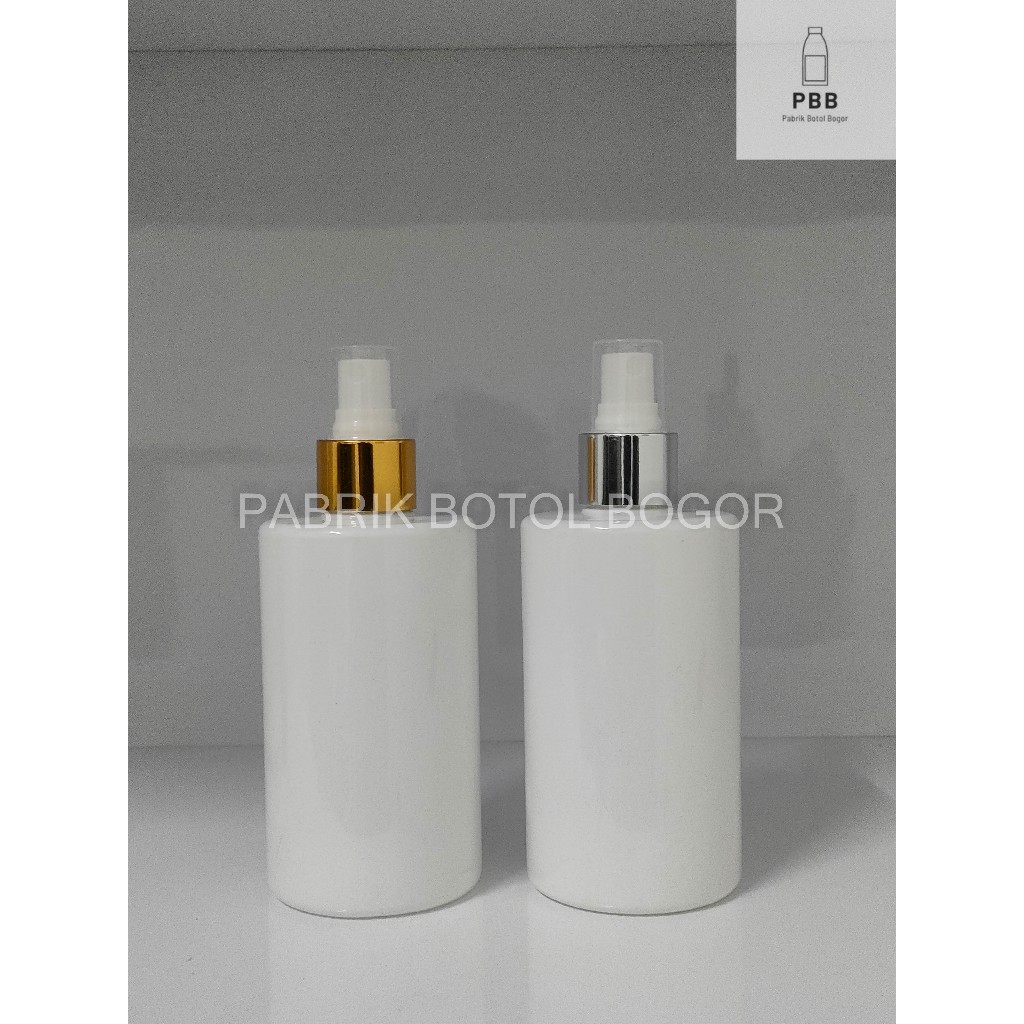 Jual BOTOL RF DIOLY 250ML PUTIH SPRAY HALF CAP SILVER GOLD 250 ML ...