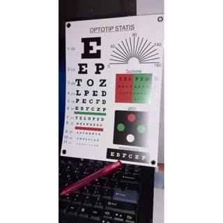 Jual JUAL snellen card alat uji penglihatan mata visual | Shopee Indonesia