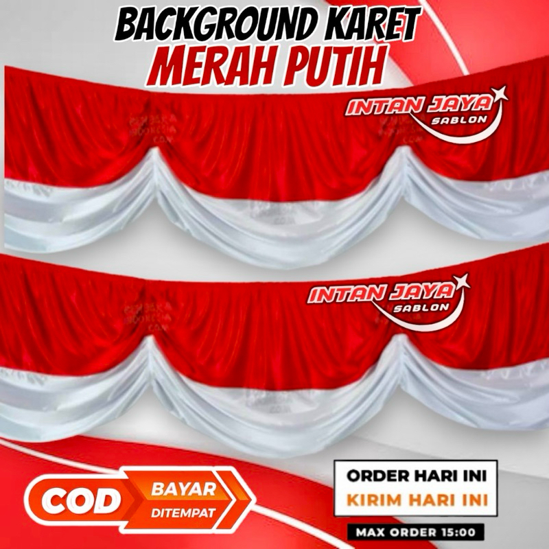 Jual BENDERA BACKGROUND KARET MERAH PUTIH POLOS/UMBUL UMBUL GELOMBANG | Shopee Indonesia