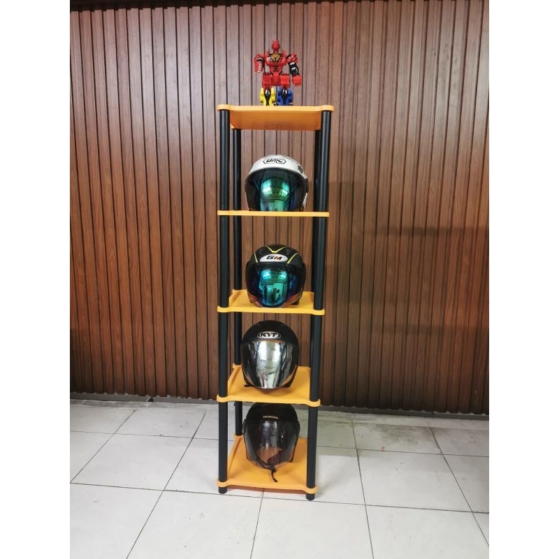 Jual RAK HELM AMBALAN 40X40 cm TIANG HITAM | Shopee Indonesia
