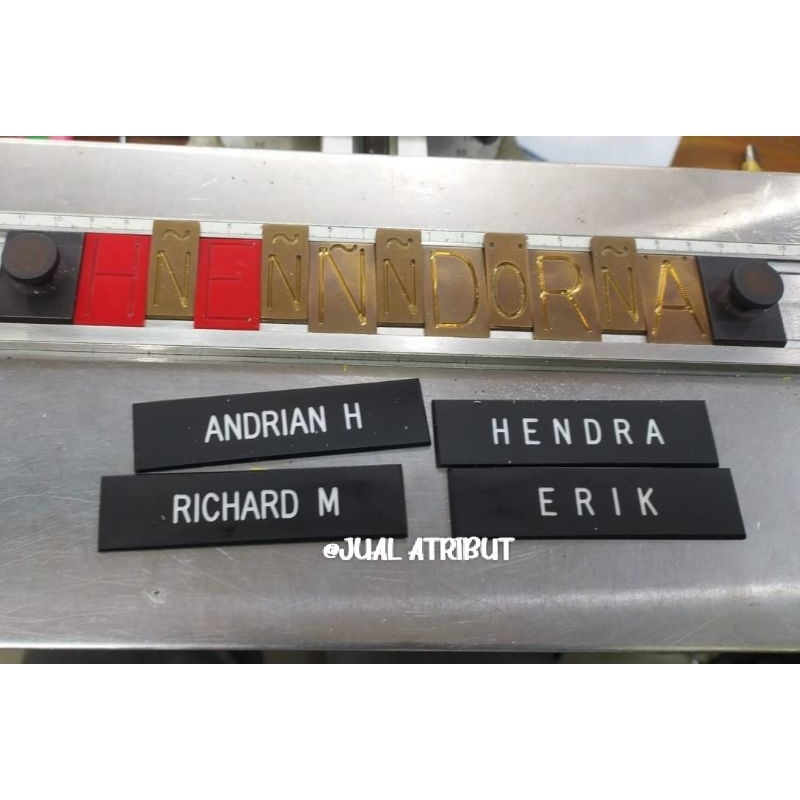 Jual Name Tag Grafir PDH Papan Nama ASN PNS TNI POLRI dll GRAFIR ...