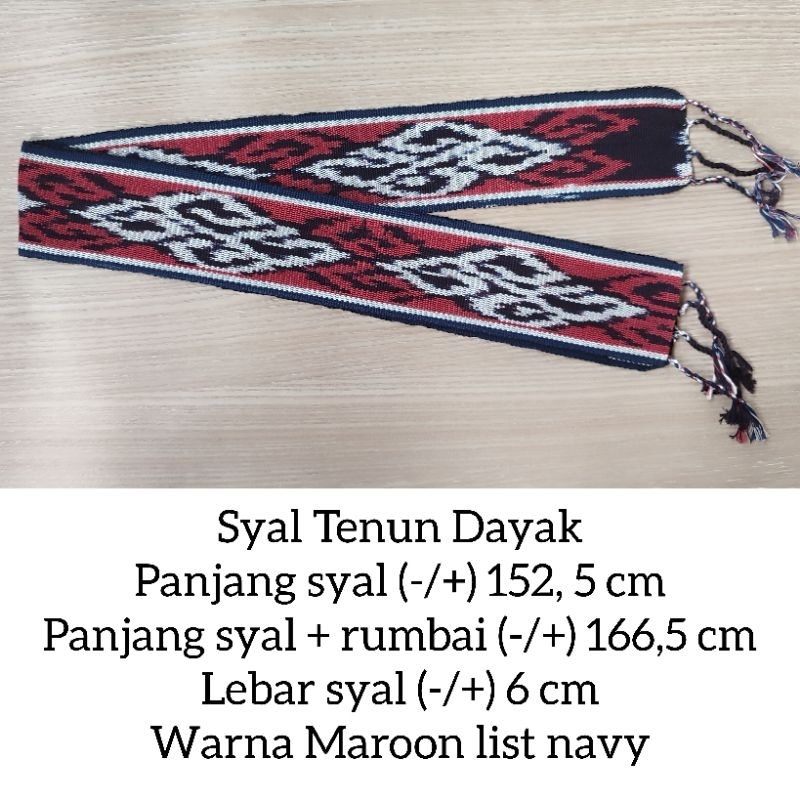 Jual Syal dayak / syal dayak Kalimantan Barat / syal dayak kalbar ...