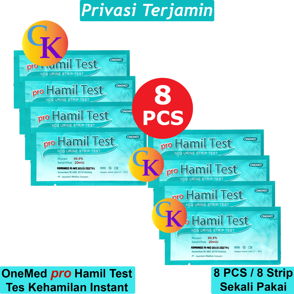 Jual 8 Pcs / 8 Strip Test Pack Tespek Testpack Tespack Tes Kehamilan ...