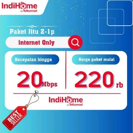Jual GANTI PAKET INDIHOM 20MBPS ( Internet Only ) | Shopee Indonesia
