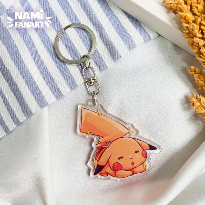 Jual Pokemon Pikachu Shiny Gantungan Kunci Keychain Anime Merchandise ...
