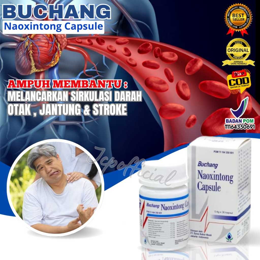 Jual Buchang Naoxintong Botol Isi 36 Capsule Obat Stroke Ampuh 100% ...