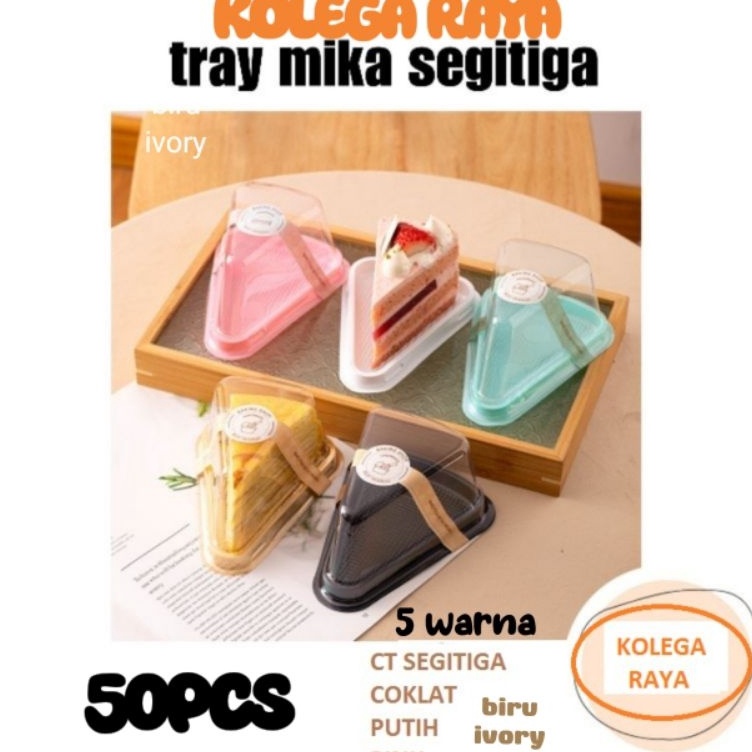 Jual Dapatkan Sekarang Mika Cake Segitiga Untuk Kue Tart Per Slice Isi ...
