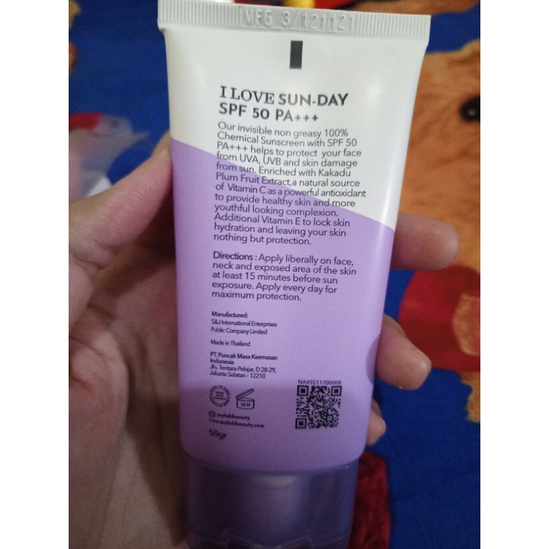 Jual JOYLAB I LOVE SUN-DAY SUNSCREEN SPF 50 PA+++ | Shopee Indonesia