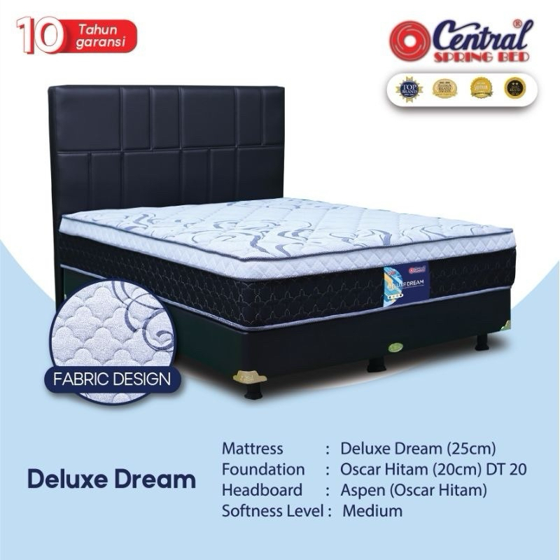 Jual Central Spring Bed Deluxe Dream / Spring Bed Central | Shopee ...