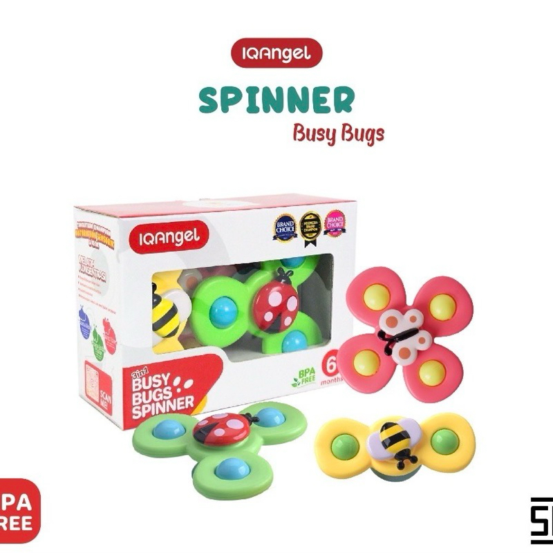 Jual Fidget Spinner Bayi Mainan Bayi Sensorik Motorik Edukasi MPASI ...