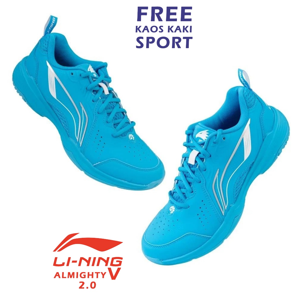 Jual Sepatu Badminton Lining Almighty V 2 Warna Biru Terbaru 2024 ...