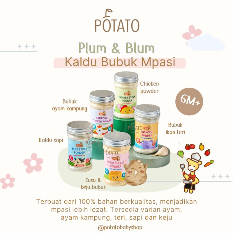 Jual Plum & Blum Kaldu Mpasi Kaldu Sapi Kaldu Ayam Kaldu Jamur - 100 ...