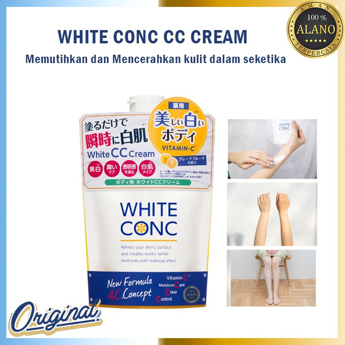Jual White Conc CC Cream Body Brightening Original Japan | Shopee Indonesia