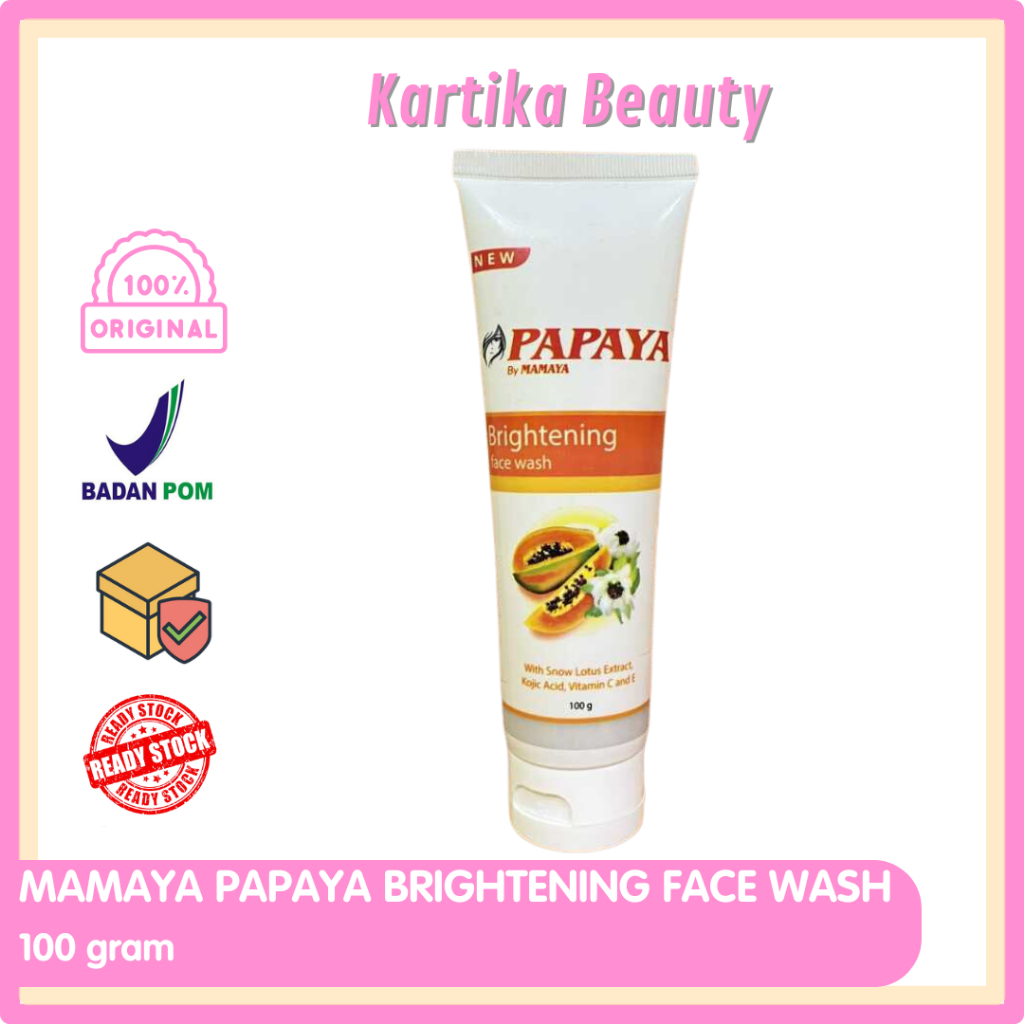 Jual SABUN CUCI MUKA PAPAYA BY MAMAYA 100 GRAM TUBE BRIGHTENING FACE ...