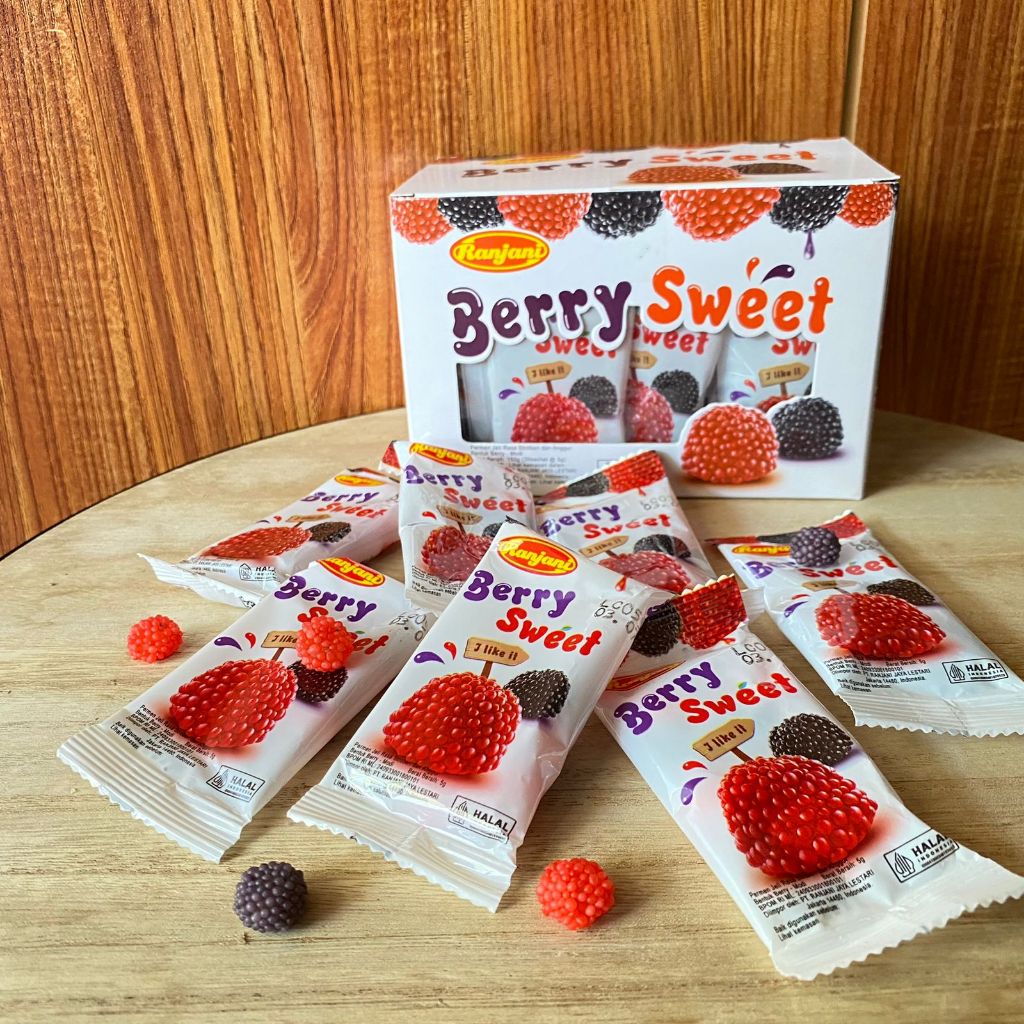 Jual Permen Ranjani Berry Sweet 150gram - 1 Dus isi 30 Sachet | Shopee ...