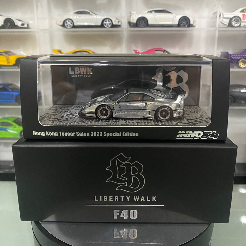 Jual Inno64 F40 LBWK Black Matte Hong Kong Toycar Salon Special Edition ...