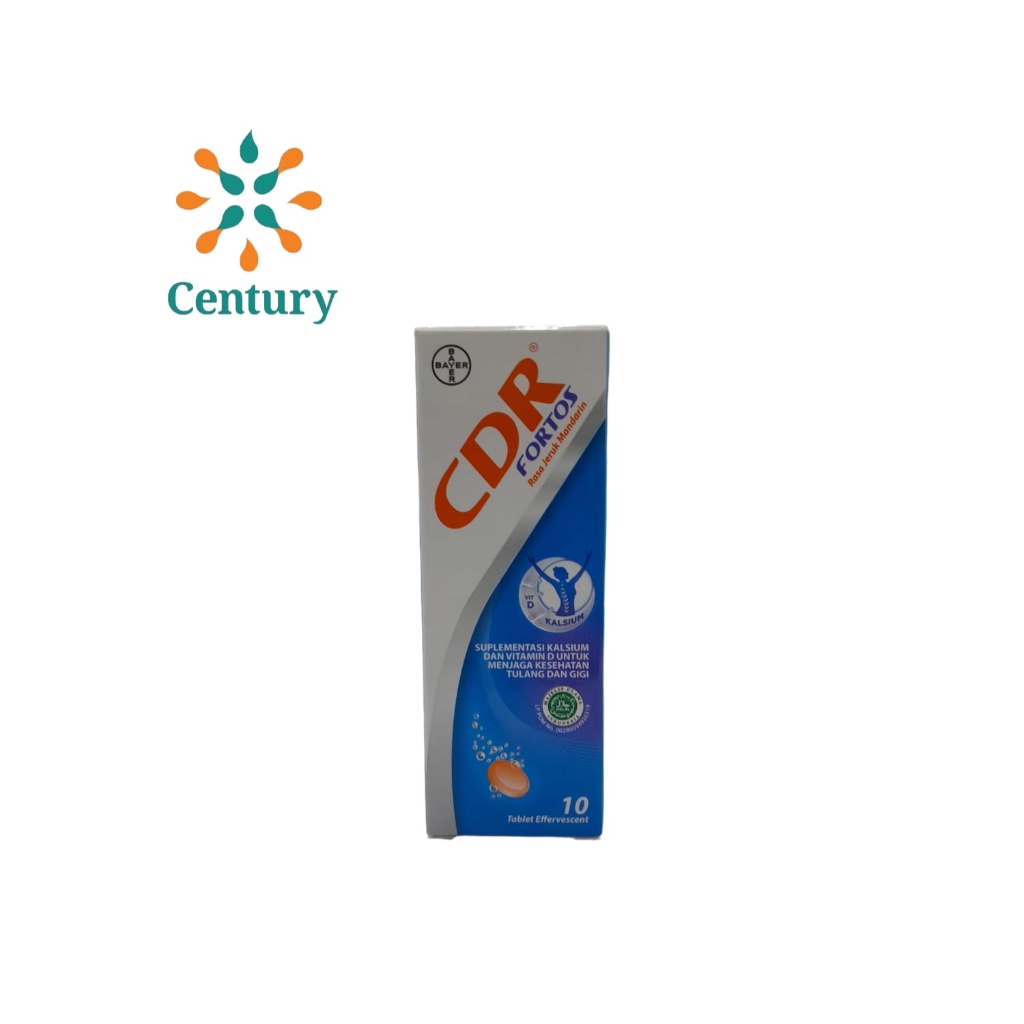 Jual CDR Fortos Suplemen Kalsium 10 Tablet / Vitamin / Kalsium ...