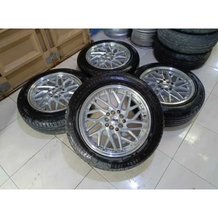 Jual velg mobil racing seken/bekas hsr sepulu ring 16 dan ban 205 55 r16 buar xpander,ertiga ...