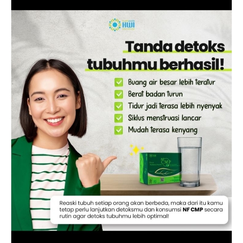 Jual CMP HWI ORI BPOM/DETOX TUBUH/CLOROFIL/DIET SEHAT | Shopee Indonesia