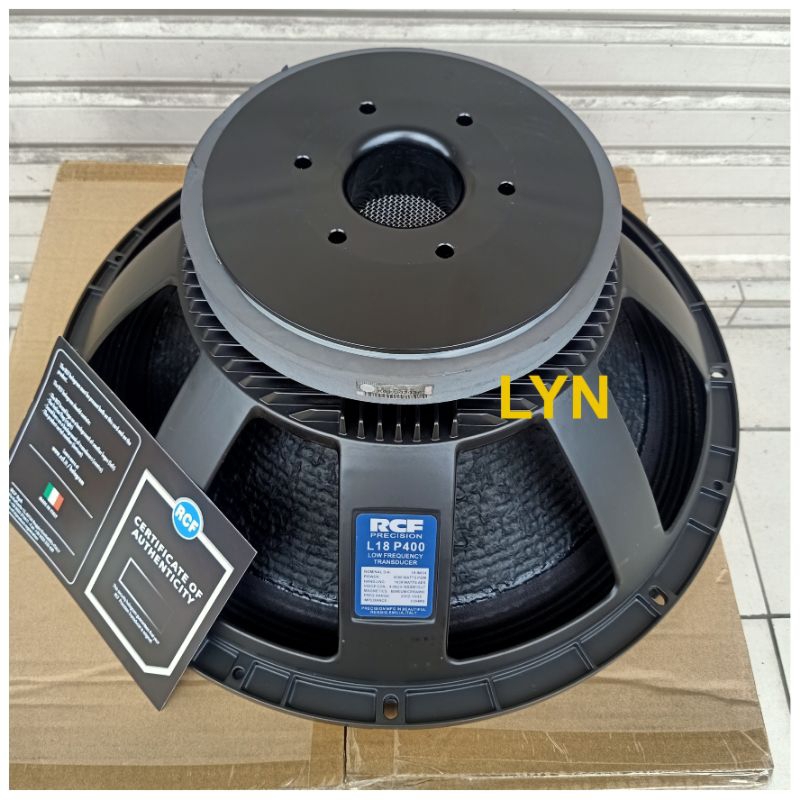 Jual SPEAKER SUBWOOFER RCF 18P400 VOICE COIL 4 INCH DAUN COATING ANTI ...