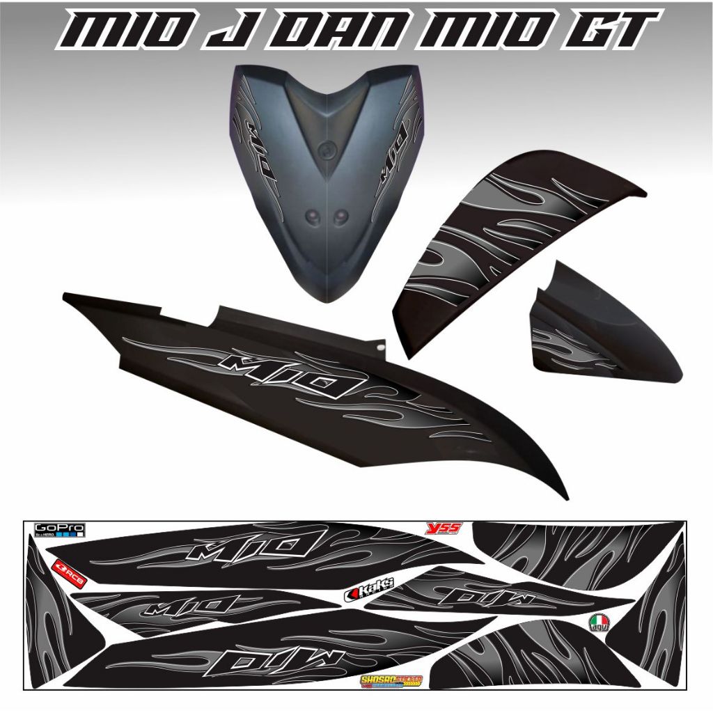 Jual STRIPING VARIASI STIKER MIO J STRIPING VARIASI MOTOR MIO J / MIO ...