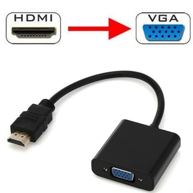 Jual IZg CONVERTER HDMI TO VGA ADAPTER CONVERTER HDMI TO VGA KONEKTOR HDMI TO VGA KABEL HDMI TO ...