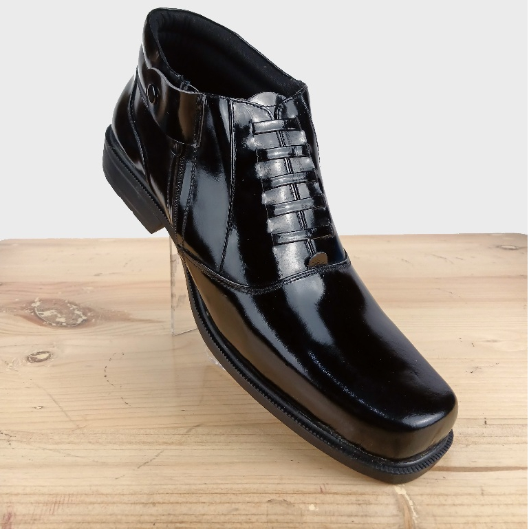 Jual Sepatu Pdh Boot Pria Kulit Asli Formal Rasheda K 07 B PDH BIG SIZE ...