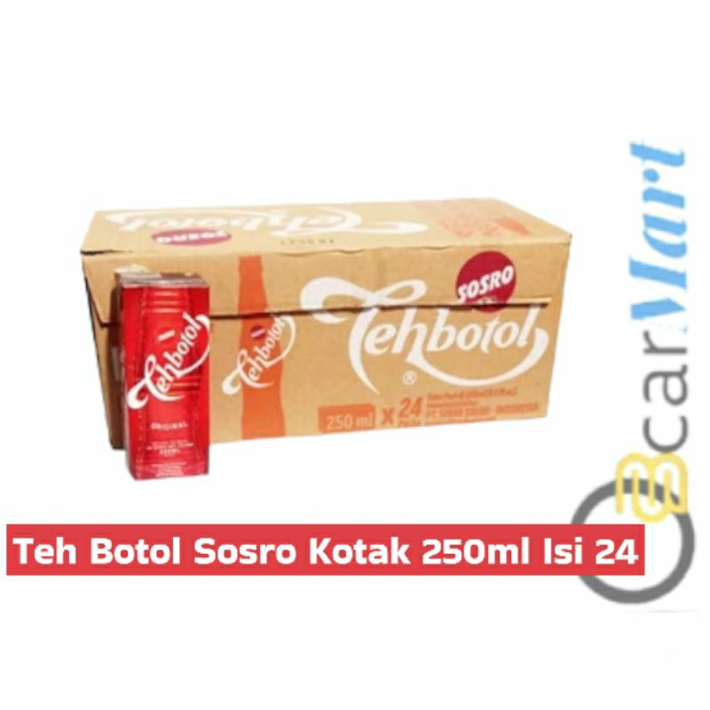 Jual Teh Botol Sosro Kotak 250mL Rasa Original 1 Dus | Shopee Indonesia