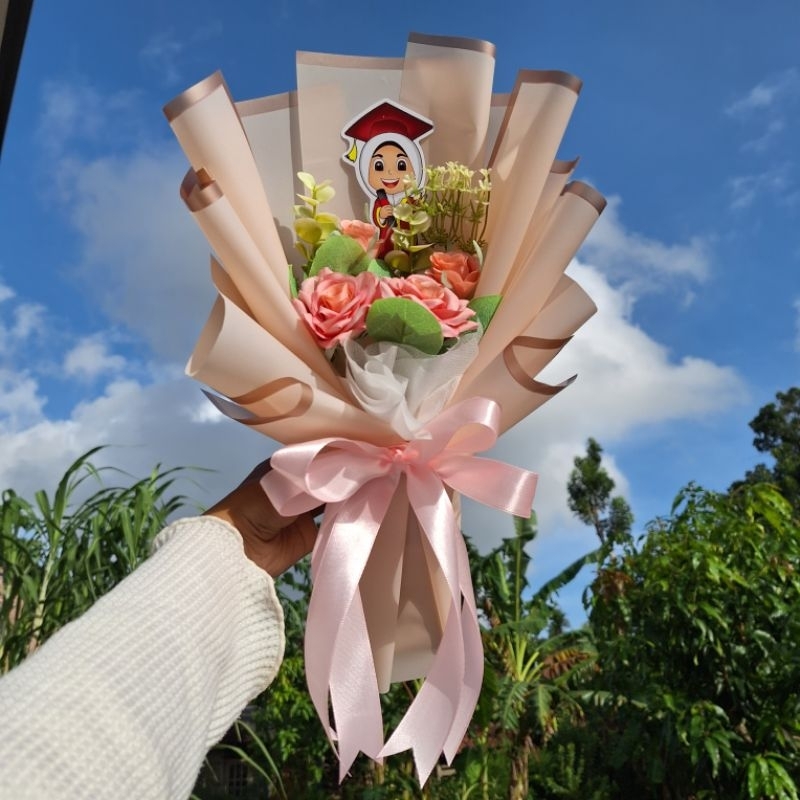 Jual BUKET WISUDA BUKET BUNGA WISUDA | Shopee Indonesia