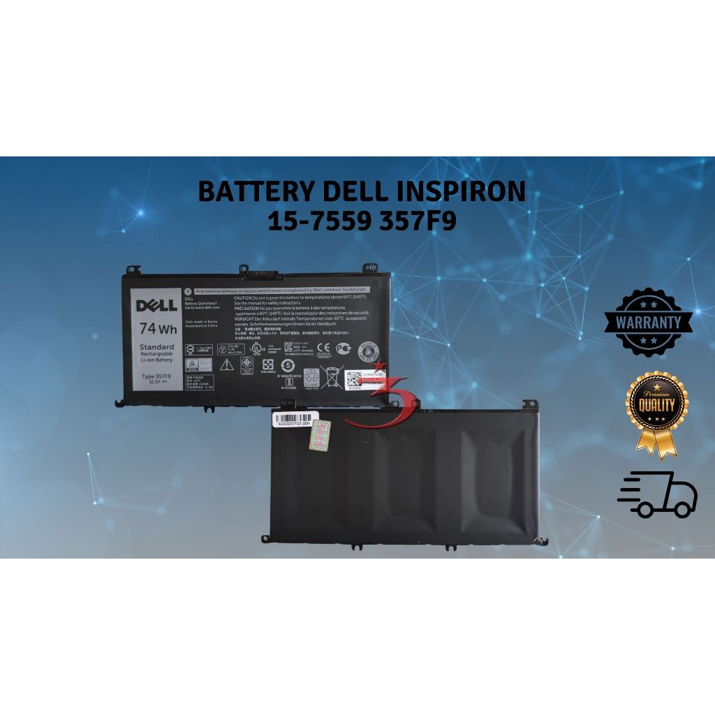 Jual Baterai Original Dell Inspiron 15 7000 7566 7567 7557 7559 71JF4 ...