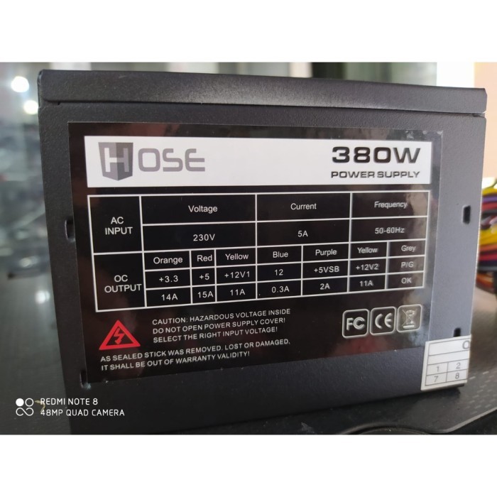 Jual PSU 380W / 500WATT POWER SUPPLY ATX PSU 380WATT/ 500WATT NO BOX | Shopee Indonesia