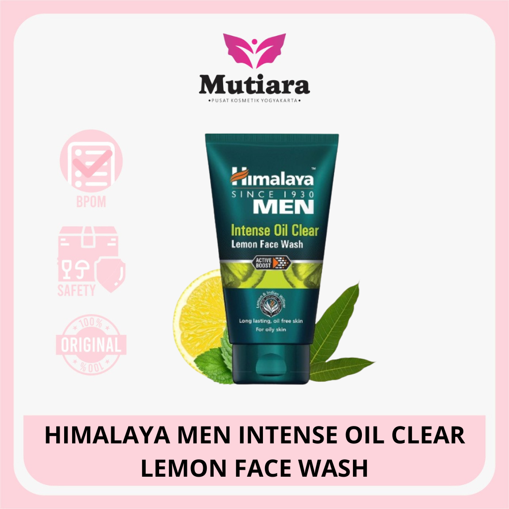Jual HIMALAYA MEN INTENSE OIL CLEAR LEMON FACE WASH | Shopee Indonesia