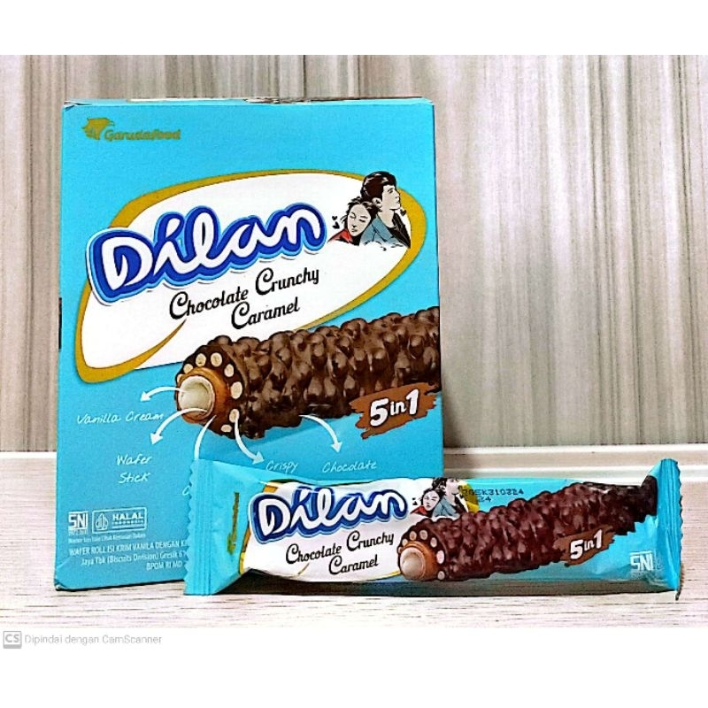 Jual DILAN COKLAT CRUNCHY CARAMEL ISI 12PCS 5IN1 | Shopee Indonesia