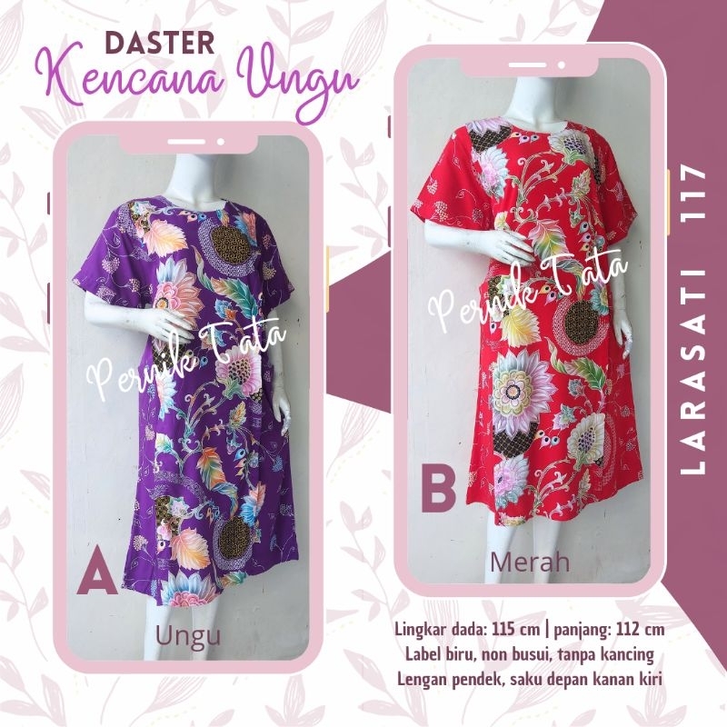 Jual Daster Kencana Ungu Label Biru Asli Label Biru LARASATI LD 115 ...