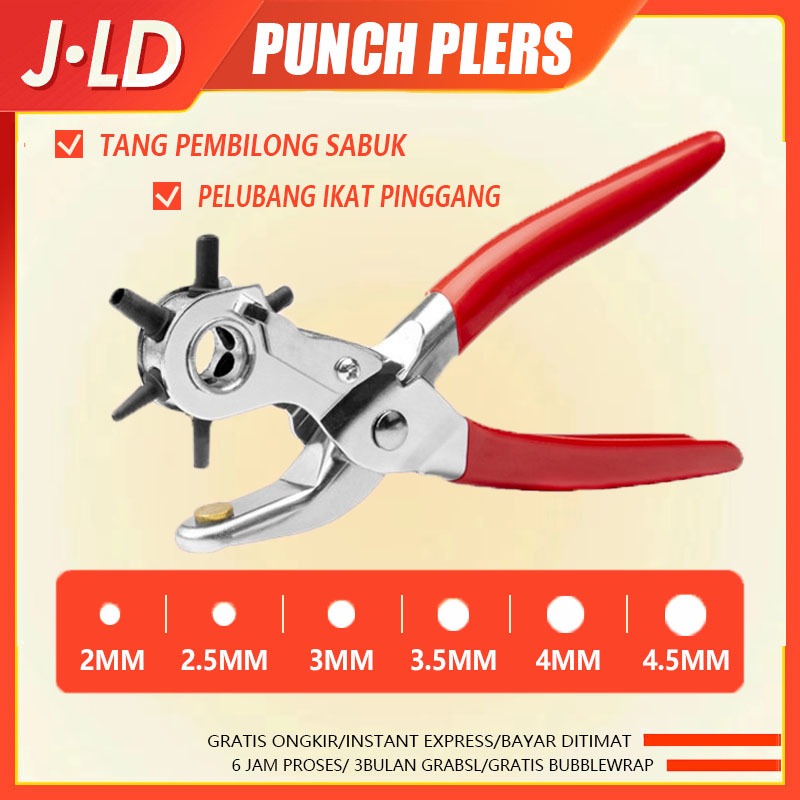 Jual JLD 9Inch Punch Plier Alat pelobang sabuk belt punch 6Uk（2-4.5MM ...