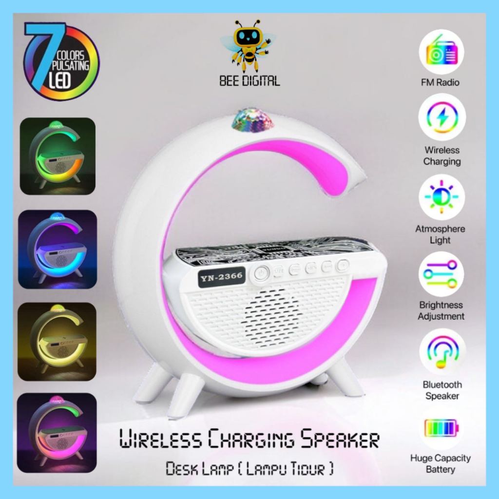 Jual BEEDIGITAL COD 3in1 Bluetooth Speaker G63 With Wireless Charging ...