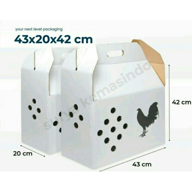 Jual Box Ayam 43x20x42 Kardus/Box/Packing/Box Ayam/Kardus Ayam | Shopee ...