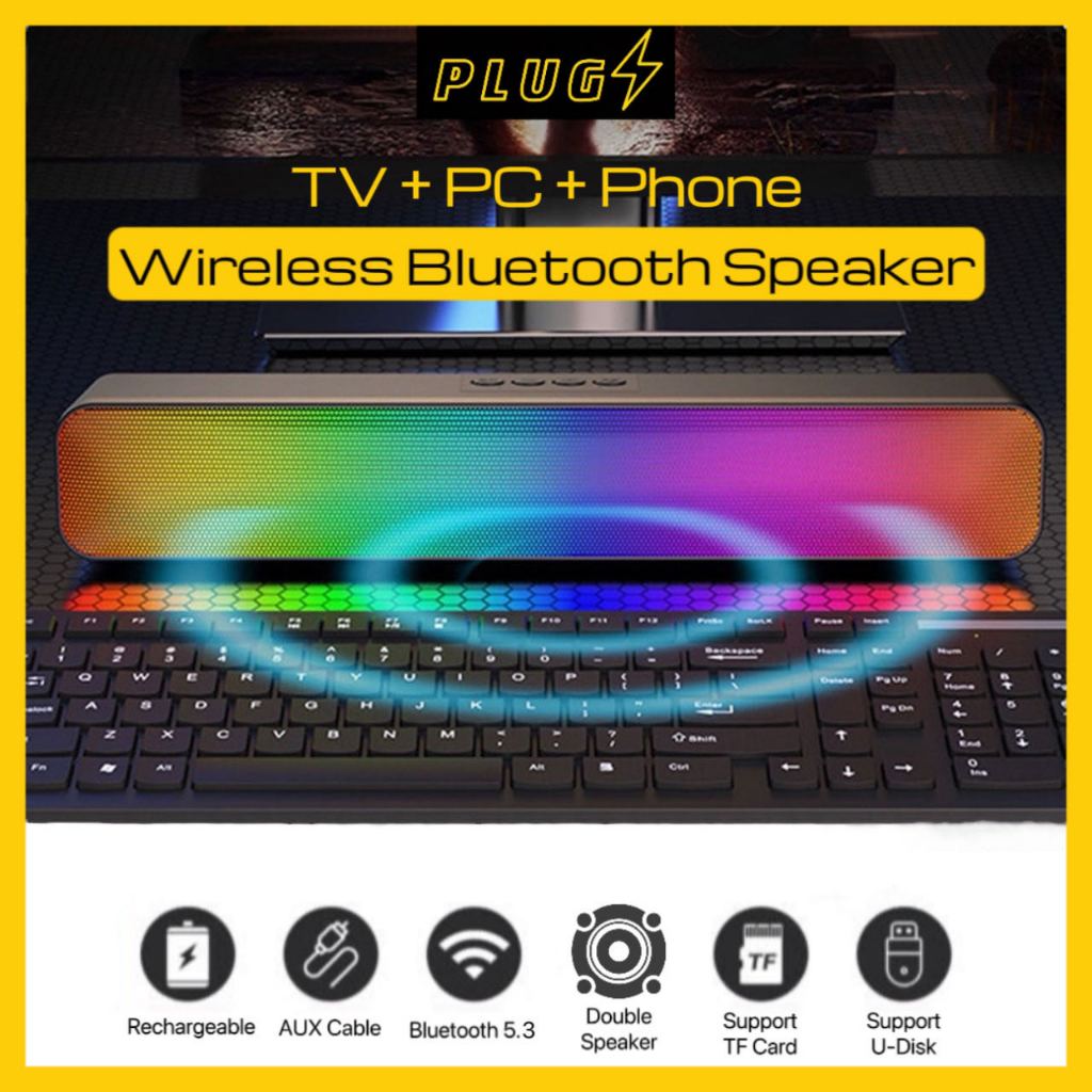 Jual [COD] PLUGS Bluetooth Speaker CID19 Stereo Powerful Bass Long ...