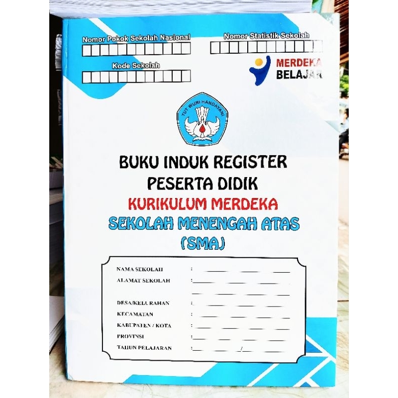 Jual BUKU INDUK REGISTER SISWA KURIKULUM MERDEKA SEKOLAH MENENGAH ATAS ...