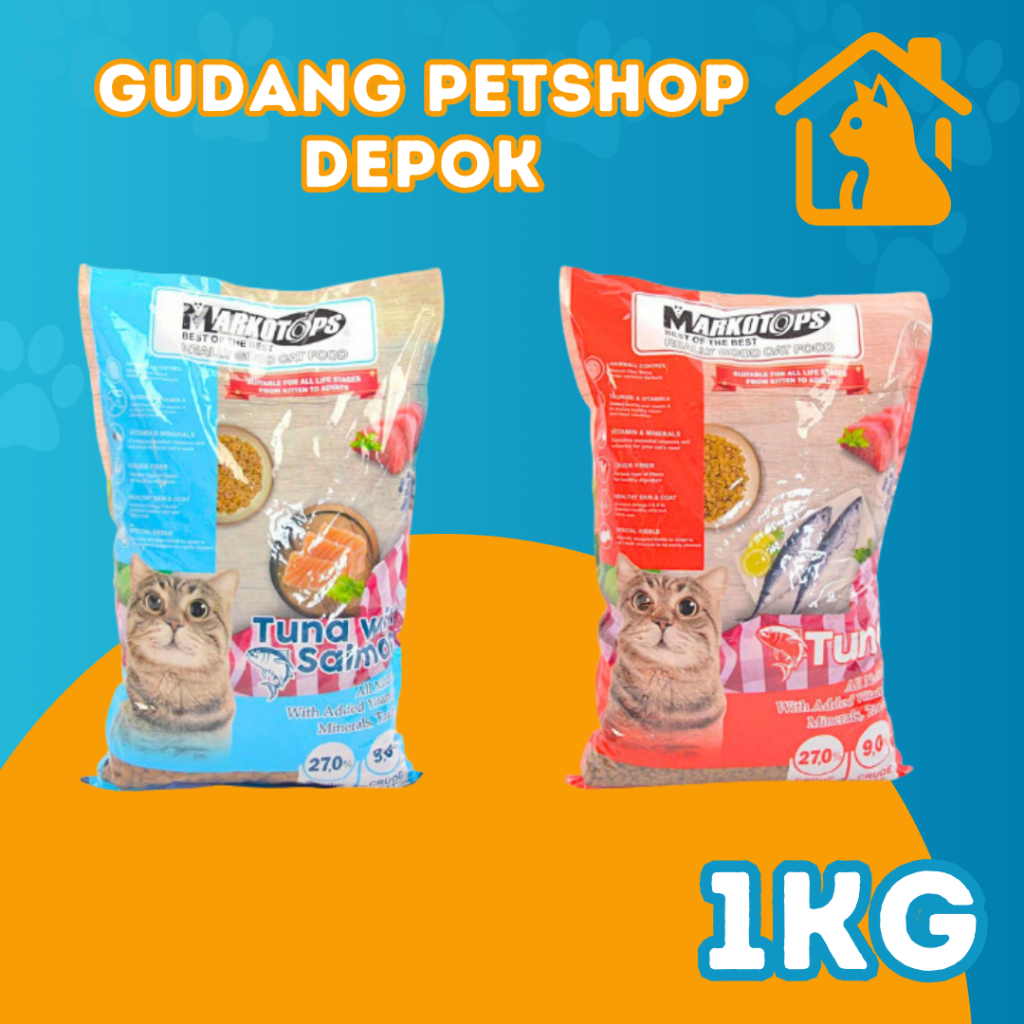 Jual Makanan kucing markotop Adult 800gr CAT FOOD MARKOTOPS | Shopee ...
