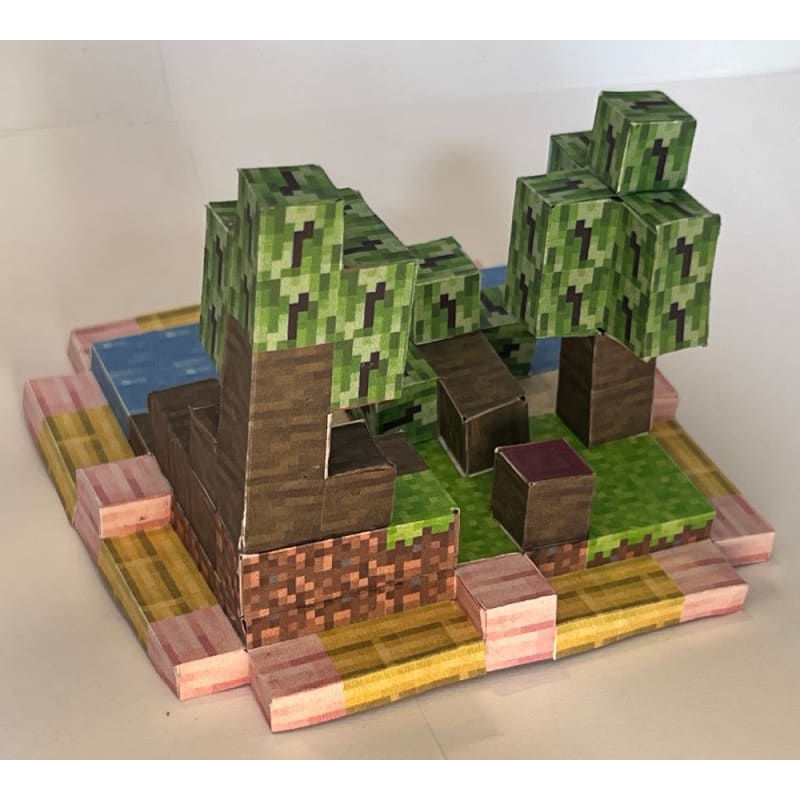 Jual Lembaran pola papercraft cutting wood minecraft (PP-A9) | Shopee ...