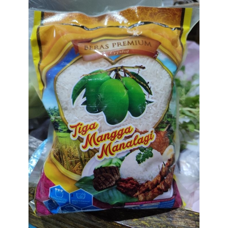 Jual BERAS TIGA MANGGA KEMASAN 1KG | Shopee Indonesia